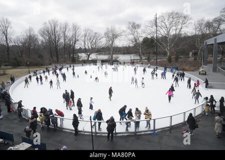 LeFrak ice skating rink in Prospect Park Brooklyn NY Stock Photo ...