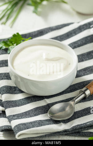 Creamy Homemade Ranch Dressing in a Bowl Stock Photo - Alamy