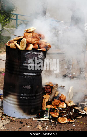 israel passover burning bread Stock Photo - Alamy