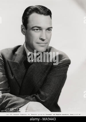 Actor John Trent, Publicity Portrait, Paramount Pictures, 1936 Stock ...