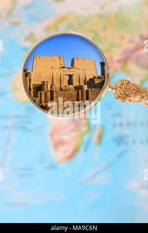 A map on the wall of The Karnak Temple Complex, also known as The ...