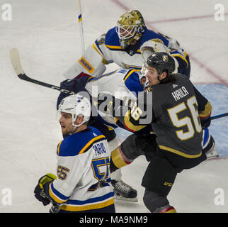 St. Louis Blues' Brayden Schenn (10) handles the puck during the second ...