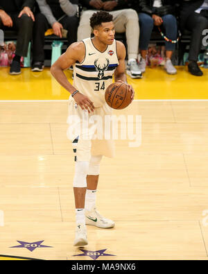 Milwaukee Bucks' Giannis Antetokounmpo and Los Angeles Lakers' Luka ...