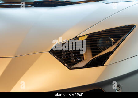 Lamborghini Aventador Headlight Stock Photo - Alamy
