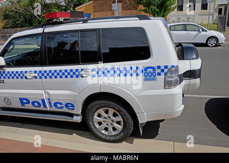 new south wales police 4wd in the street in Armidale Stock Photo - Alamy