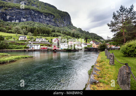 Bridge over the the river Stryneelva at Stryn, Norway Stock Photo - Alamy