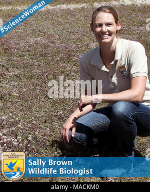 USFWS Biologist Sally Brown in undercrossing along SR-76. USFWS ...