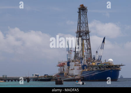 Crane ship or Floating crane. Heavy lift crane ship moored at Holyhead ...