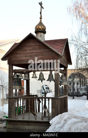 Bells in the Kazan maiden's monastery in Yaroslavl, Russia, Europe ...