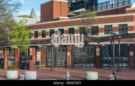 Entrance gate to Bobby Dodd Stadium at Georgia Tech in Atlanta, Georgia ...