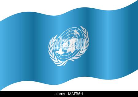 UN flag, vector illustration Stock Vector Image & Art - Alamy