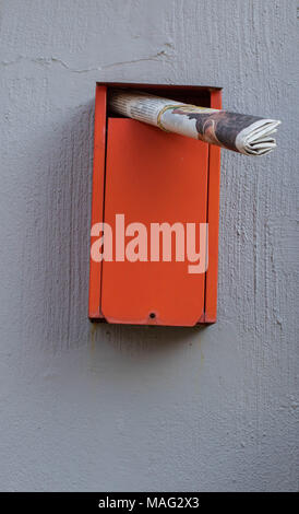 Home delivered newspaper to read a hard copy of the daily news image ...