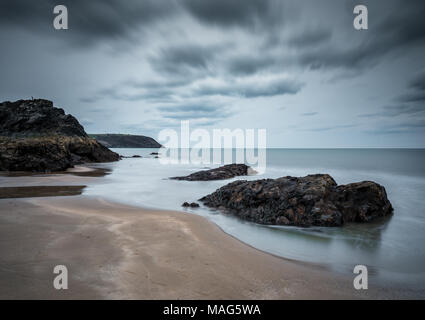 Tresaith beach, Aberporth, Wales Stock Photo - Alamy