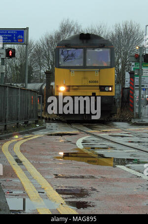 Oil train wagons on oil refinery Stock Photo - Alamy