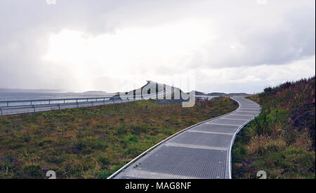 Atlanterhavsveien, scenic norwegian bridge connecting islands along the ...