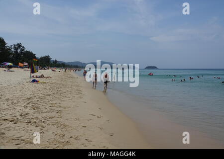 14 March 2018, Thailand, Karon Beach: Karon Beach on the island of ...