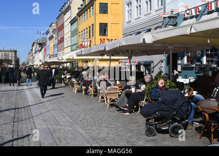 Copenhagen, Denmark. 02 April 2018. Tourists enjoy Spring sunshine on ...