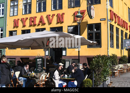 Copenhagen, Denmark. 02 April 2018. Tourists enjoy Spring sunshine on ...