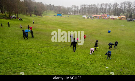 Avenham Park, Lancashire, UK, 2 April 2018. Traditional Easter Egg ...