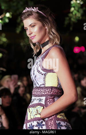 Highly Preppy at the Puerta America hotel - Catwalk Featuring: model ...