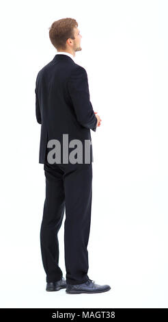 Businessman looks ahead. rear view Stock Photo - Alamy