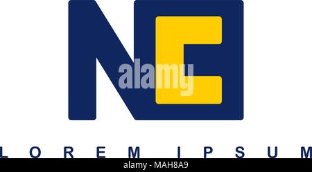 nc alphabet letter art theme logo logotype vector Stock Vector Image ...