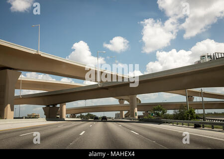 Multi-layered highway overpass Stock Photo - Alamy
