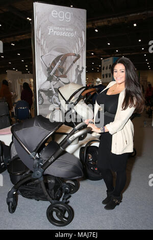 Casey Batchelor attends the Baby Show at ExCeL London on Friday March 2 ...