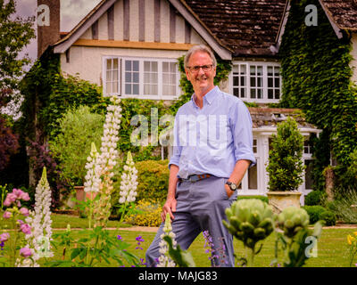 Ghostwriter Andrew Crofts at his West Sussex home Stock Photo - Alamy