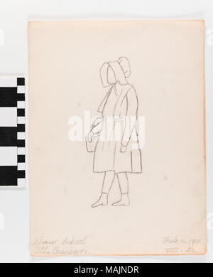 Drawing Prairie Girl by Otto Burian Stock Photo - Alamy