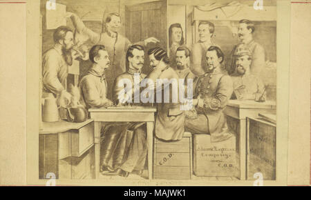 Confederate Officers uniforms from the American Civil war Stock Photo ...