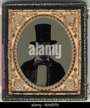 Cased ambrotype with a half-length portrait of an officer with a beard ...