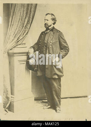 A historical portrait of General William S. Rosecrans, a Union general ...