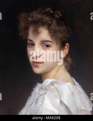 The painting 'Portrait of Gabrielle Cot' by William-Adolphe Bouguereau ...