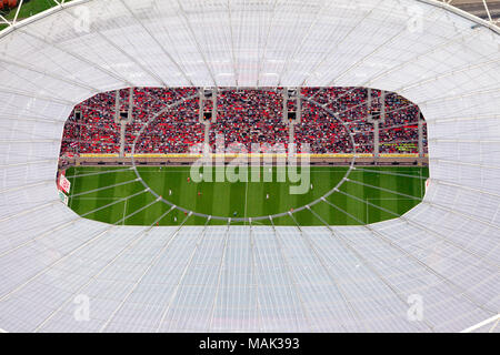 Aerial view, BayArena, Bay Arena, Bayer Leverkusen vs. FSC Mainz 2: 2 ...