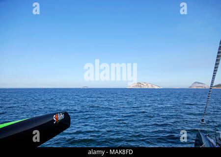 Thomas Coville and the Ultime Class 100' VPLP designed trimaran Sodebo ...