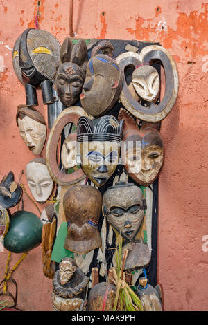 AFRICAN TRIBAL MASKS Stock Photo - Alamy