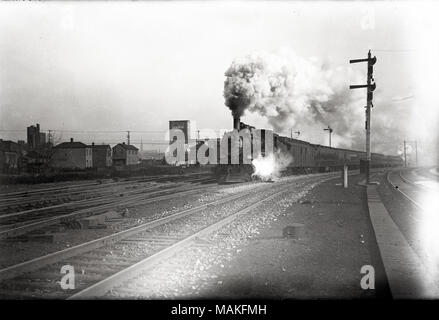 Steam train billowing white smoke near Bethlehem Stock Photo: 18766028 ...