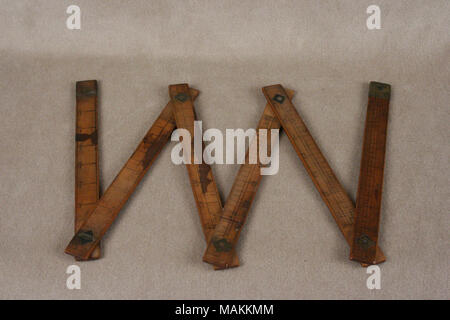 Handmade Wooden Carpenters' Folding Rule Stock Photo - Alamy
