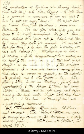 Sara writes a letter from Old Lyme, Connecticut, to Ernst in New York ...