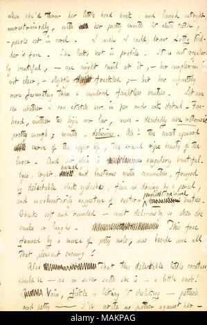 Portrait of beautiful fascinating emotional female promoter pointing to ...