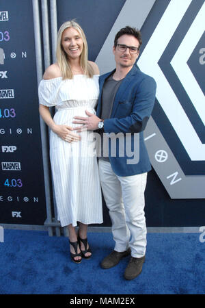 Jelly Howie and Daniel Bonjour at FX's "Legion" Season 2 Premiere held ...