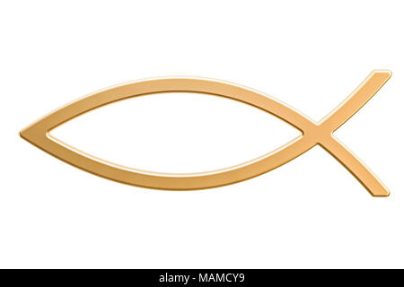Christian ichthys or ichthus sign. Jesus fish symbol. The secret symbol ...