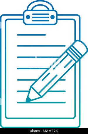 pencil write in clipboard Stock Vector Image & Art - Alamy