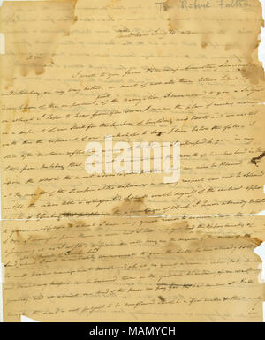 Letter from Edward Livingston, New Orleans, to Robert Fulton, January ...