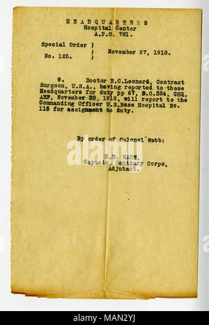 U.S Army Surgeon General and Commanding General of US Army Medical ...