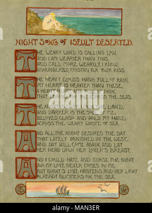 Title page for 'Song,' poem by Sara Teasdale with decorations by ...