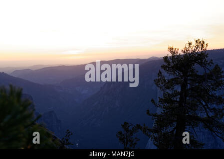 Sunset over Yosemite Valley, taken from Sentenial Dome Stock Photo - Alamy