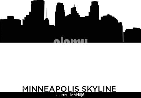 Usa, Minnesota, Minneapolis architecture vector city skyline, travel ...