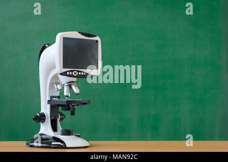 Modern digital microscope with LCD display close up Stock Photo - Alamy